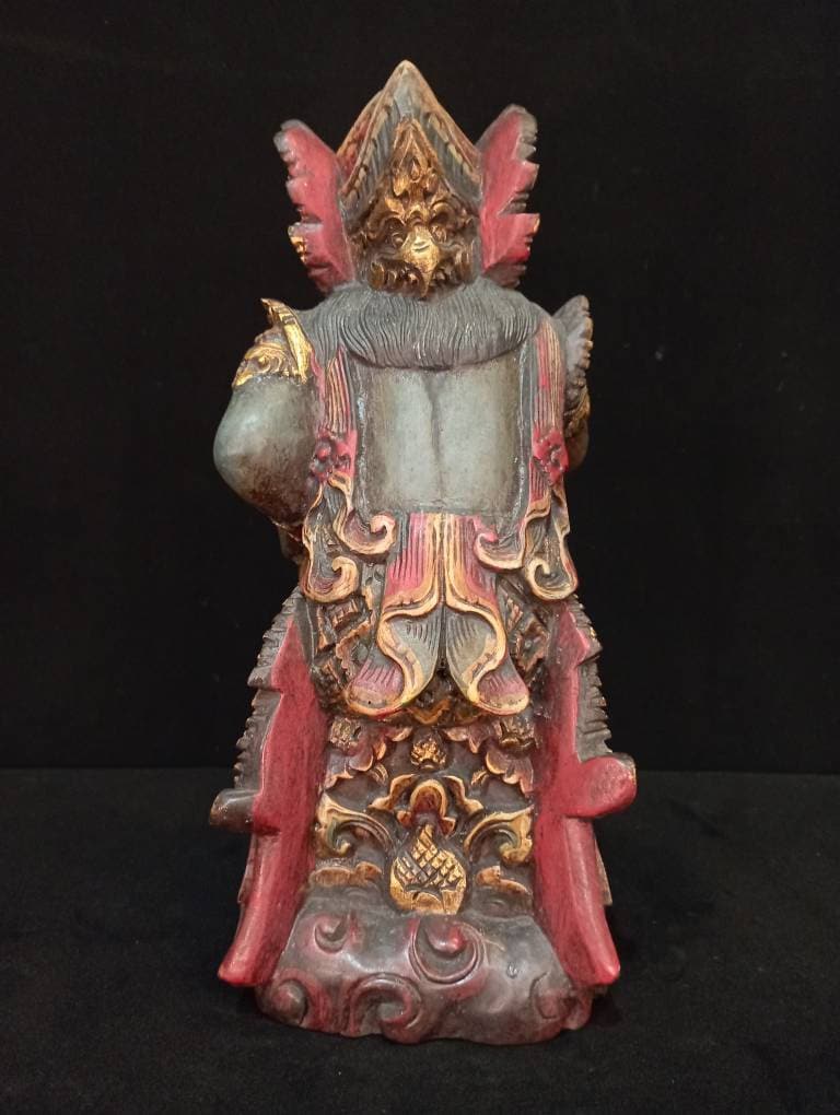 Rakshasa Wooden Sculpture Balinese Giant Wood Statue Hand Carving Art ...