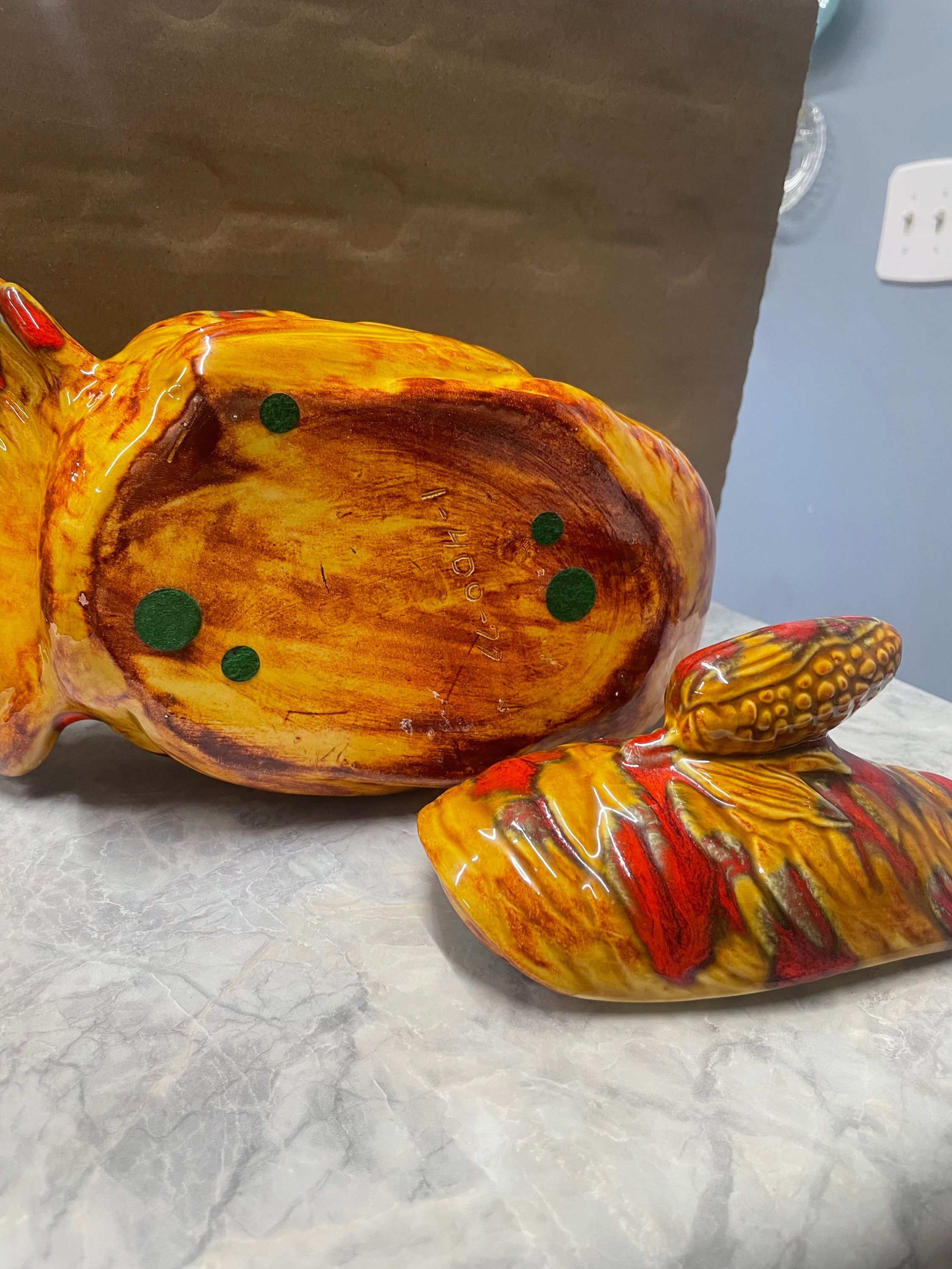 Vintage Pottery Turkey Tureen Thanksgiving 1970s Decor - Etsy