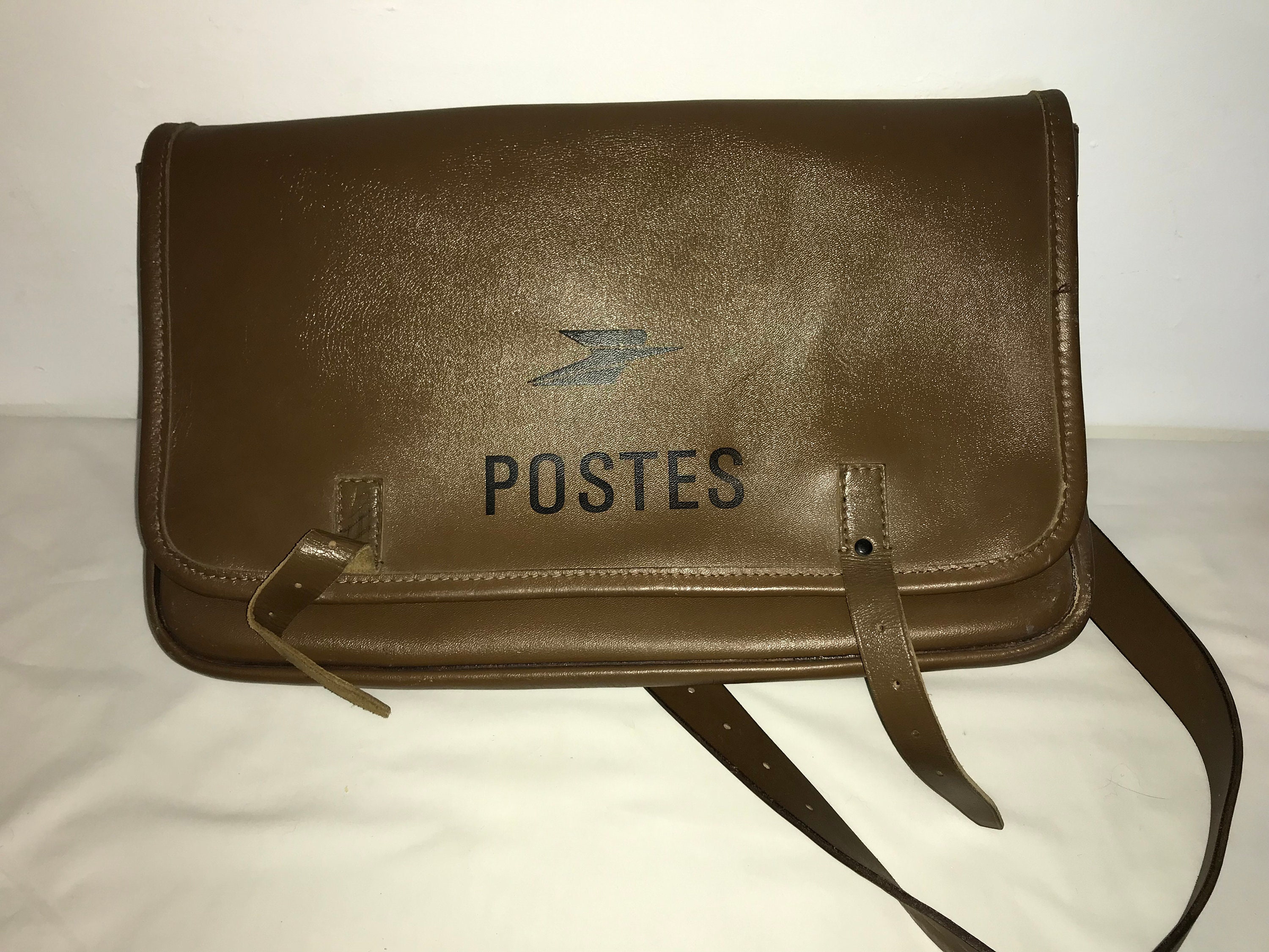 Amazing Vintage Large French Postman Shoulder Bag POSTES La - Etsy
