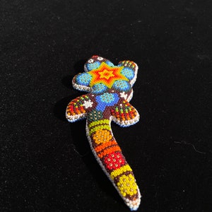 Beaded Huichol Indigenous Fair Trade Beaded Lizard Sculpture Genuine ...