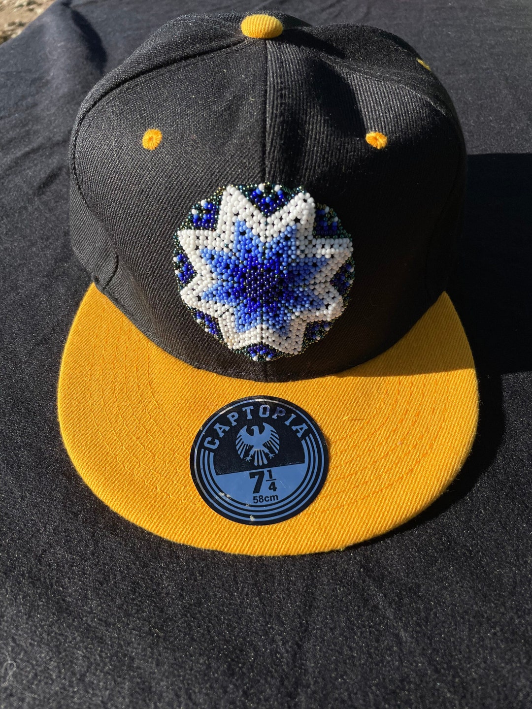 Beaded Hat Huichol Indigenous Fair Trade Peyote Beaded Baseball Hat ...