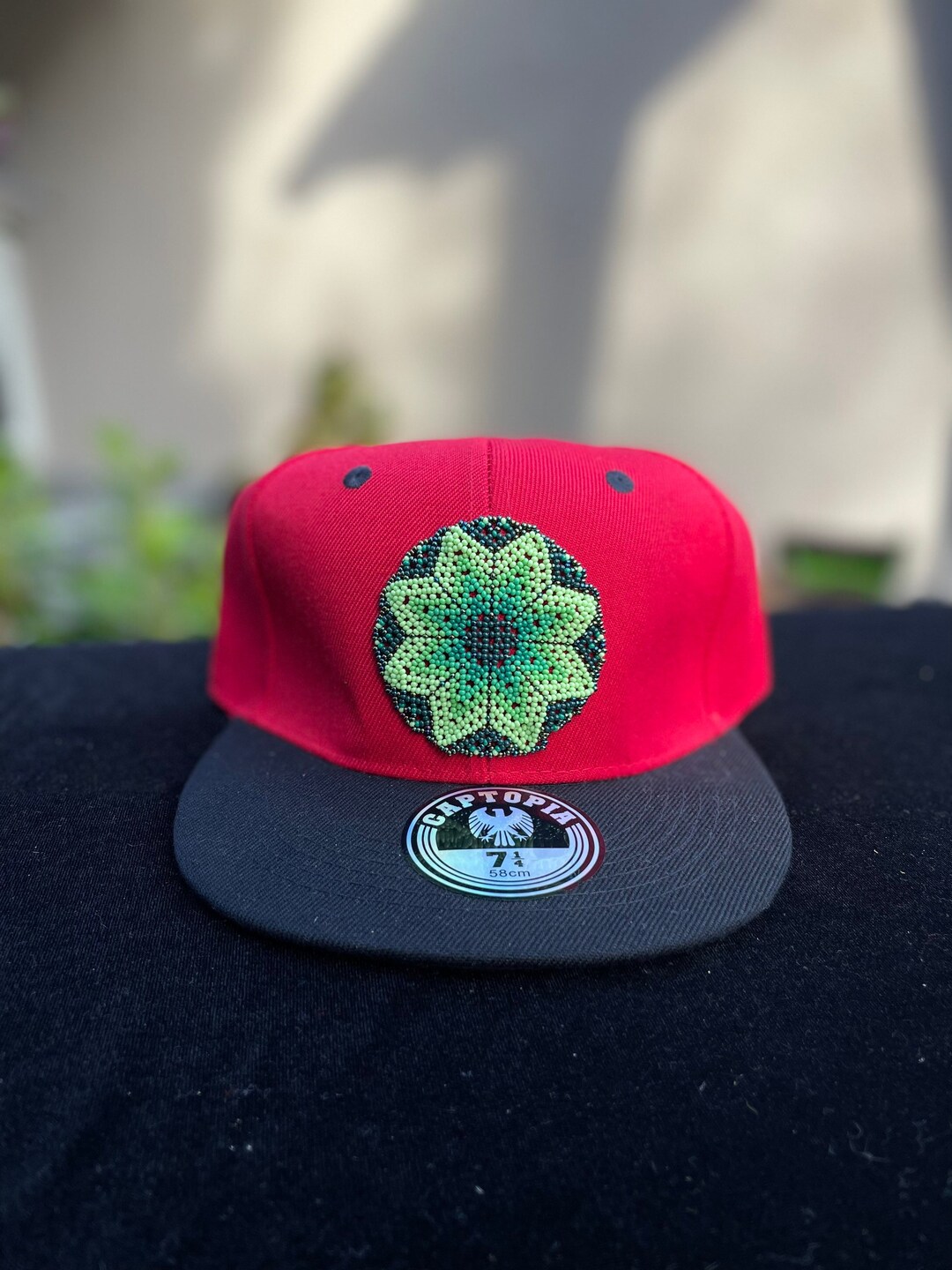 Wixarika Beaded Hat Huichol Indigenous Fair Trade Peyote Beaded ...