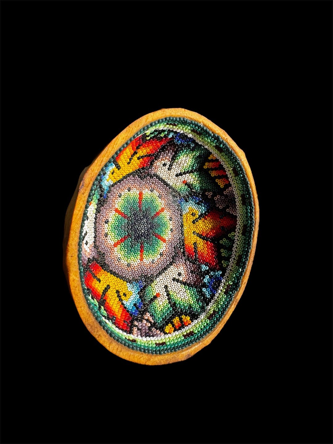 Huichol Beaded Gourd Wixarika Indigenous Art Hand Made Fair Trade ...