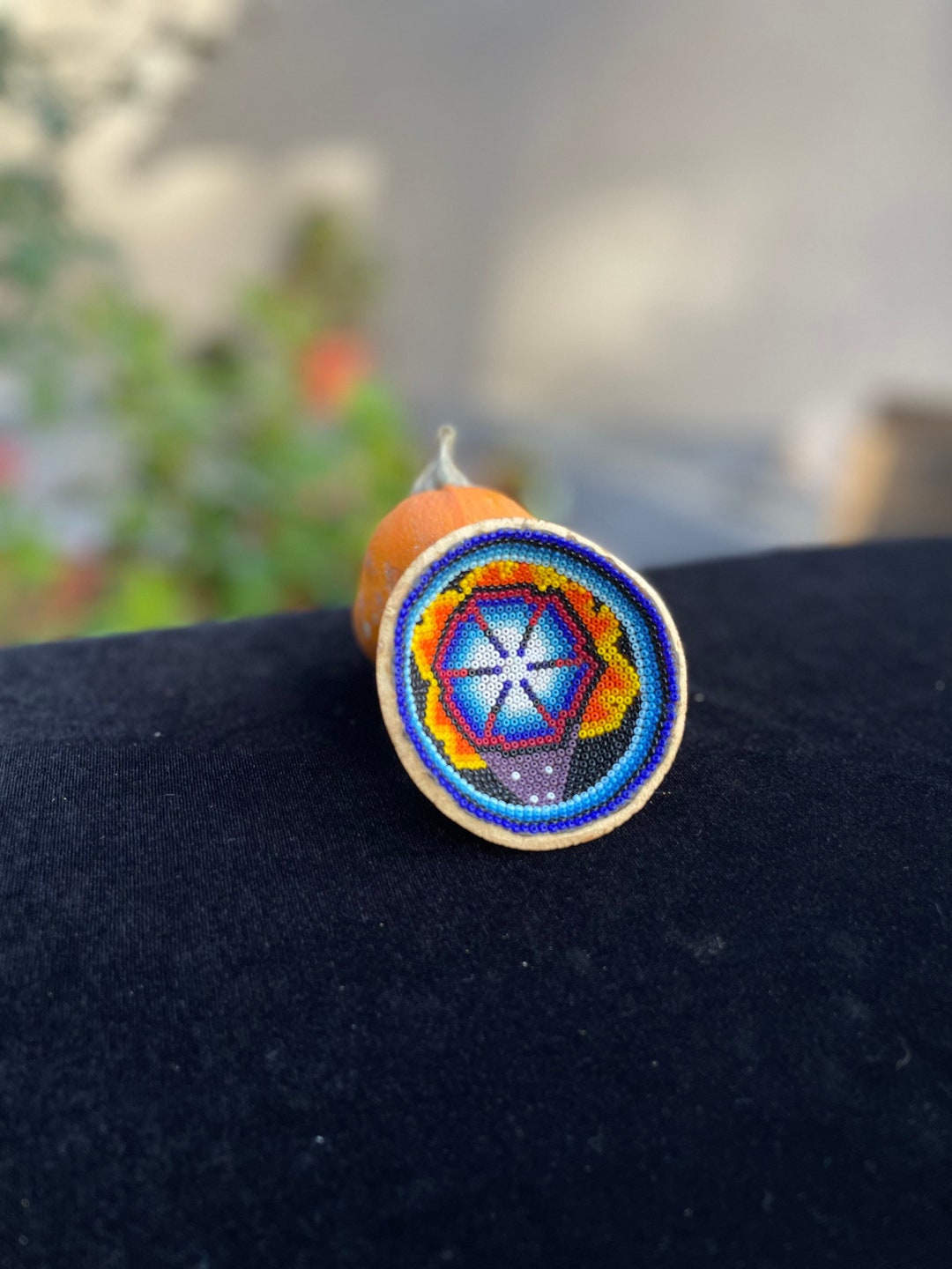 Huichol Beaded Gourd Wixarika Indigenous Art Hand Made Fair Trade ...