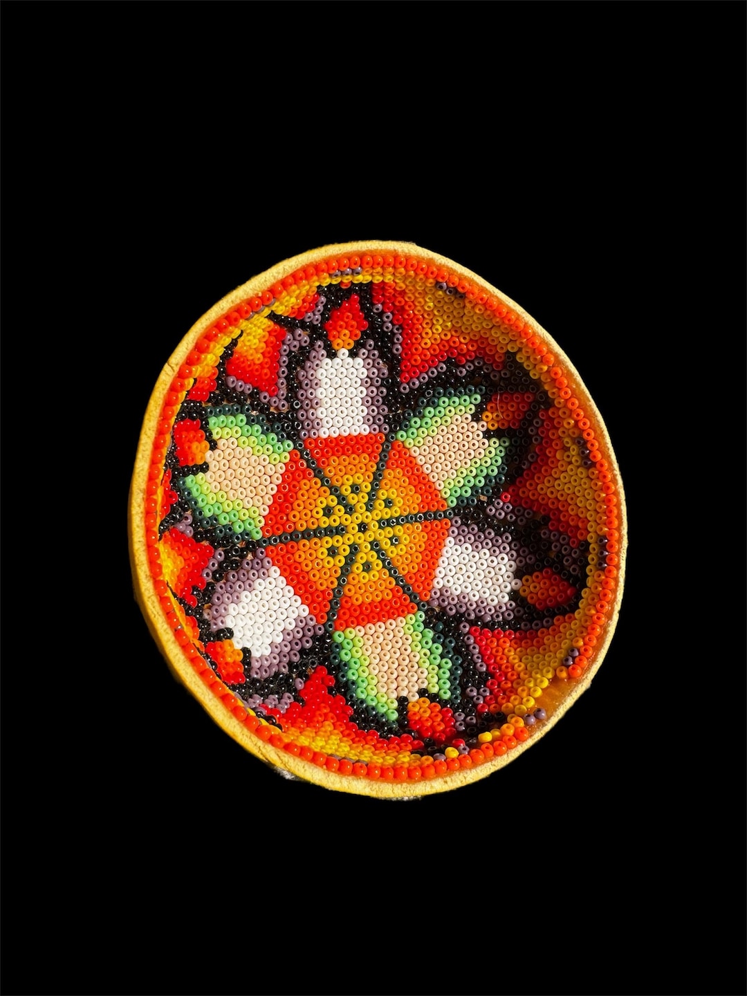 50% off DISCOUNT Huichol Beaded Gourd Wixarika Indigenous Art Hand Made ...