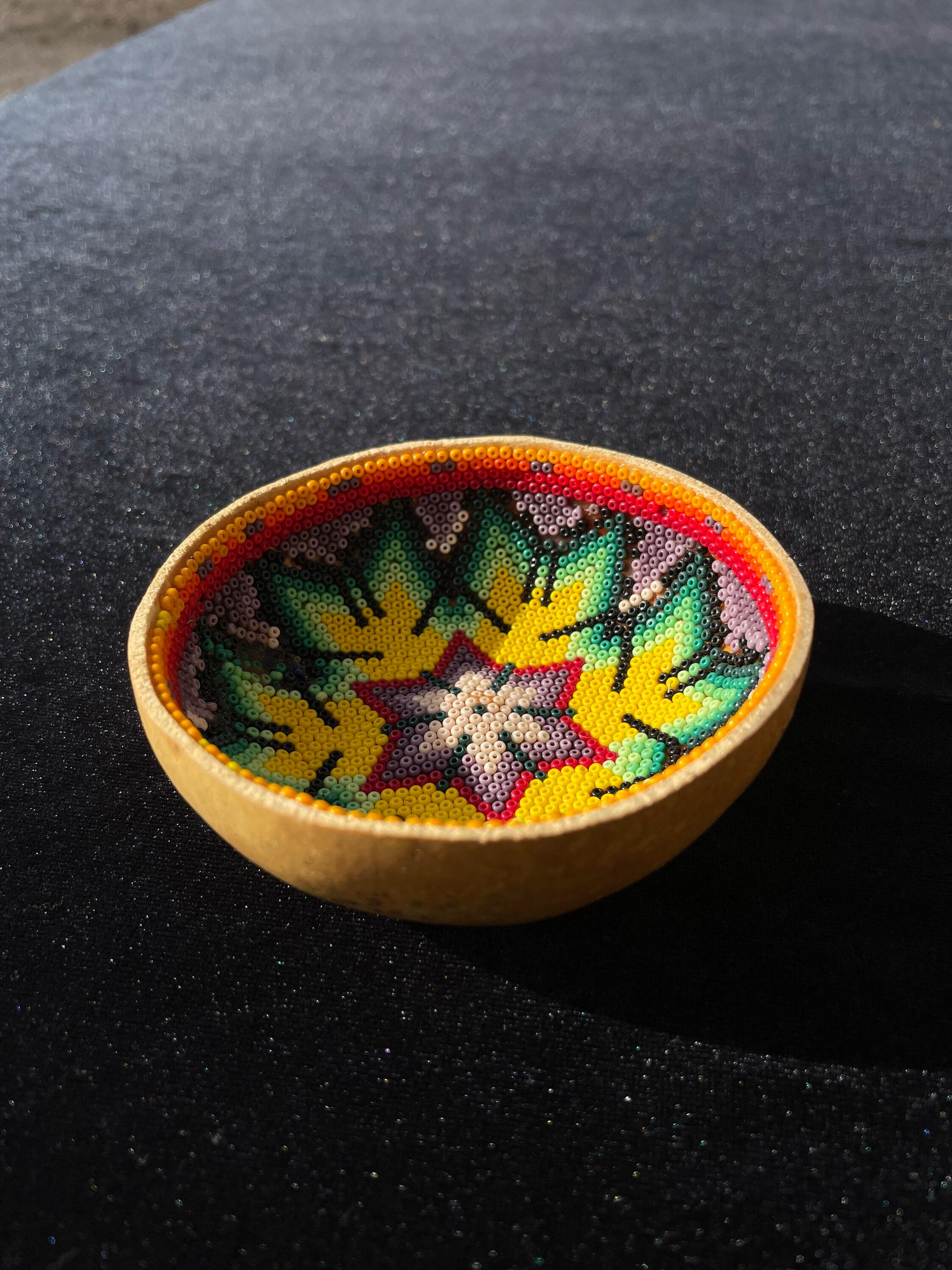 Huichol Beaded Gourd Wixarika Indigenous Art Hand Made Fair - Etsy