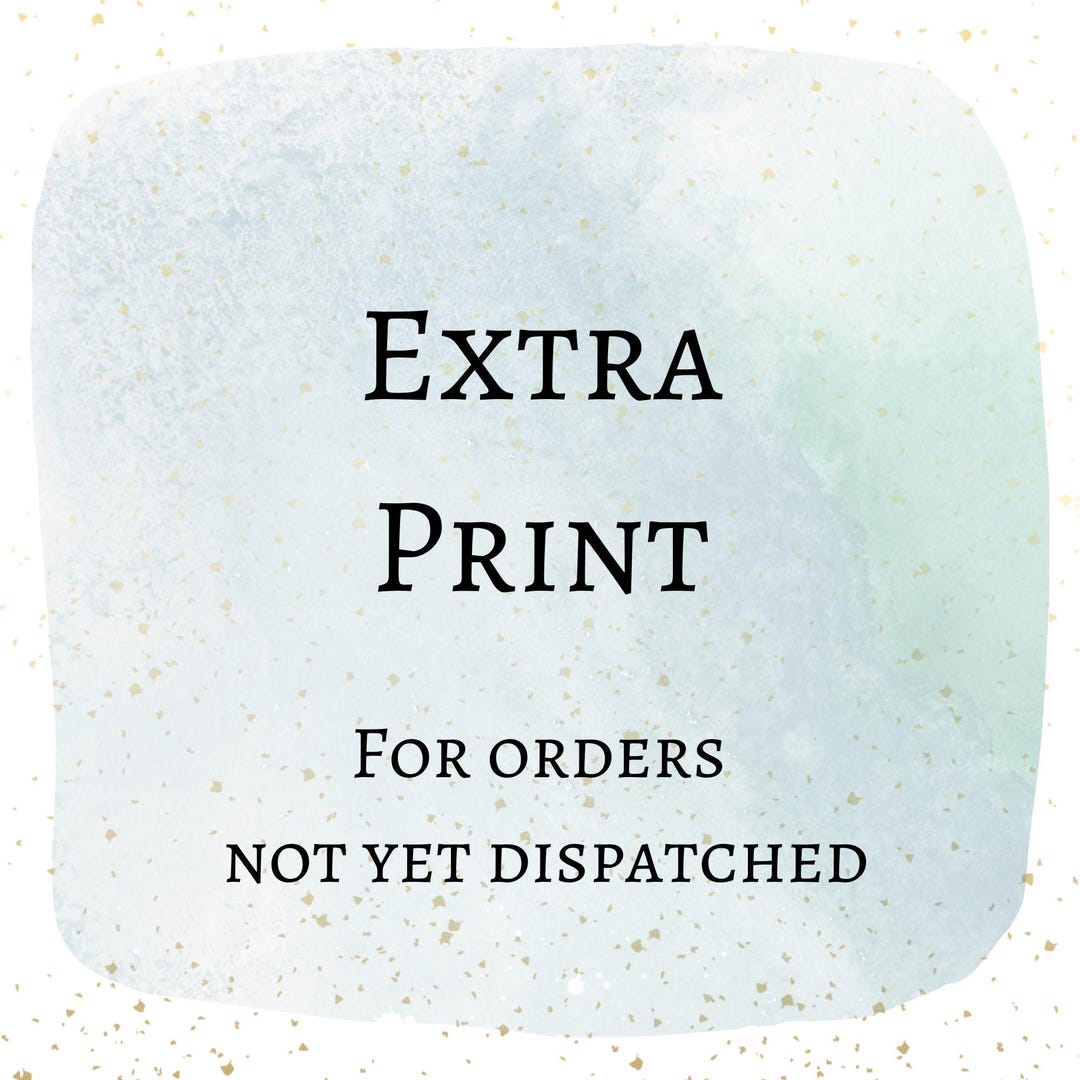 Extra Copies of Print for Current Personalised Print Order - Etsy