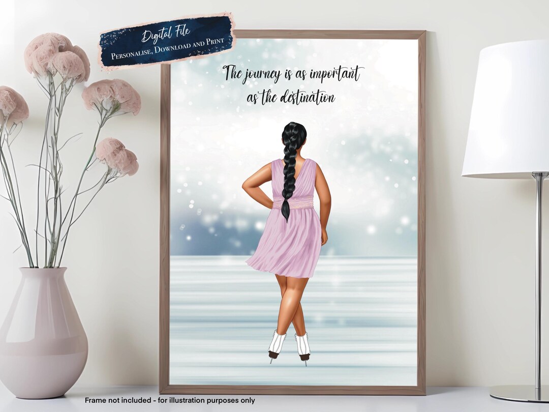 Personalized Figure Skater Print: Motivational Ice Skating Gift ...