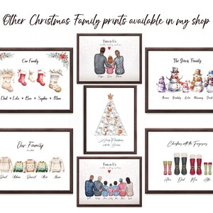 Personalised Gnomes Family Print, Christmas Home Décor, Gonk Poster ...