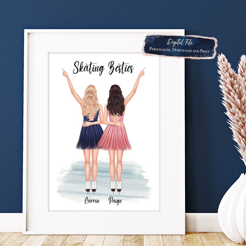 Ice Skating Print - Etsy