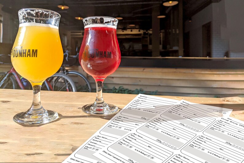 Microbrewery Flight Scorecard | Beer Rating | Brewery Scorecard ...