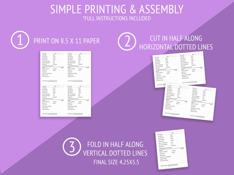 Afternoon Tea Logbook | High Tea Journal | Printable & Digital File ...