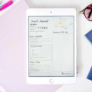 Digital Travel Planner & Journal Bundle | Travel Journal Vacation ...