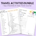 Printable Travel Bundle for Kids: I Spy Checklists Downloadable Travel ...