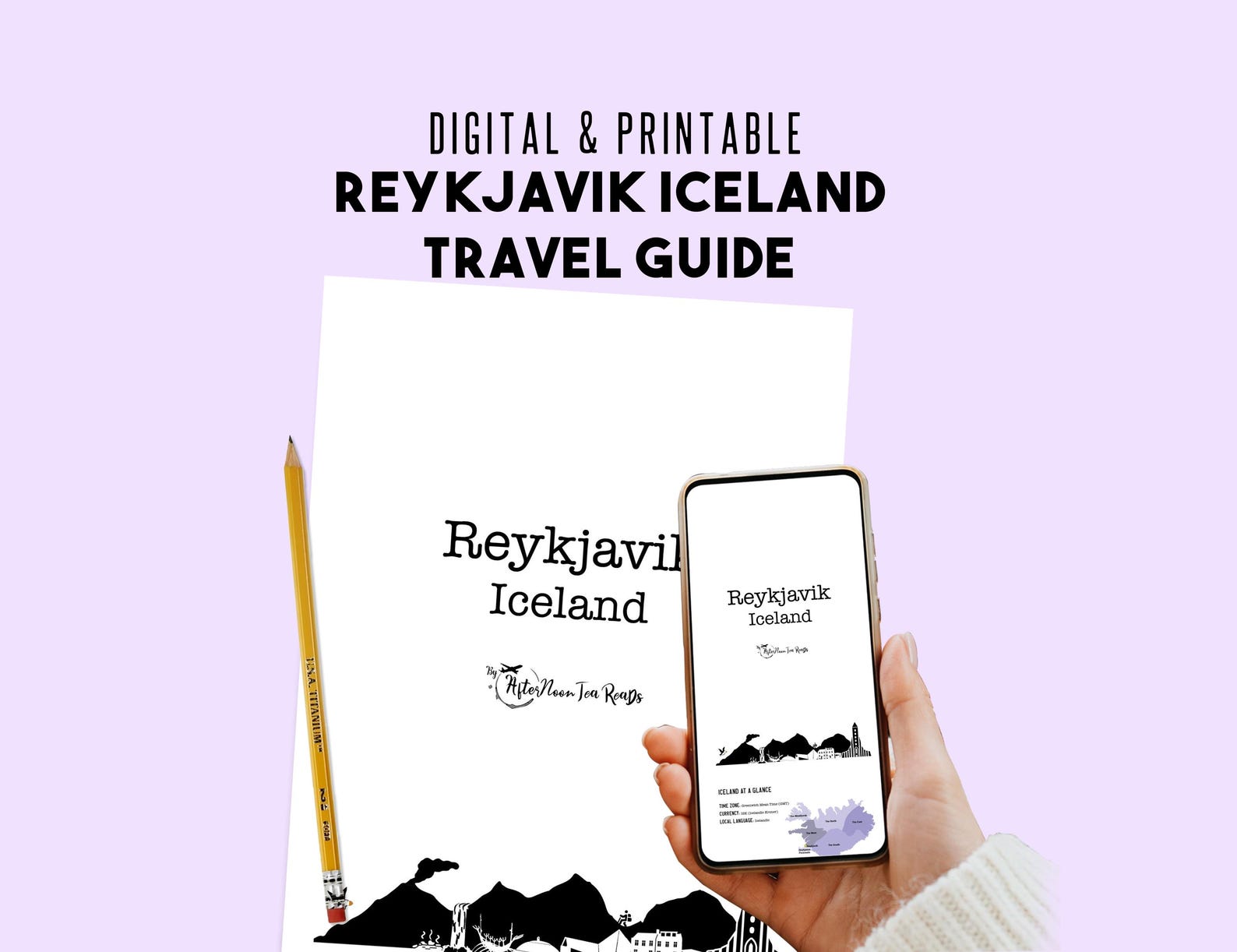 Reykjavik Iceland Travel Guide: Printable City Planner (digital ...