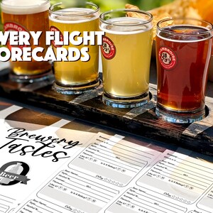 Microbrewery Flight Scorecard Beer Rating Brewery Scorecard Brewery ...