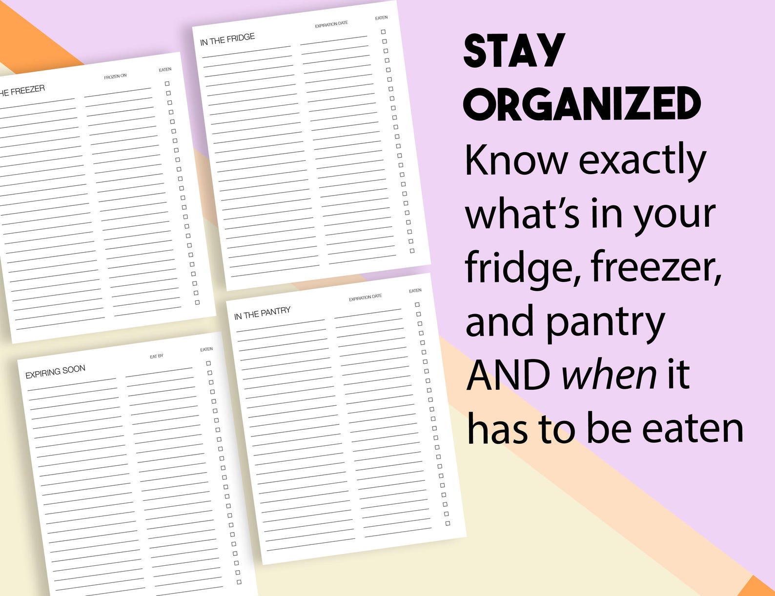 Editable Meal Plan Printable PDF | Make Meal Prep Easier | Zero Food ...