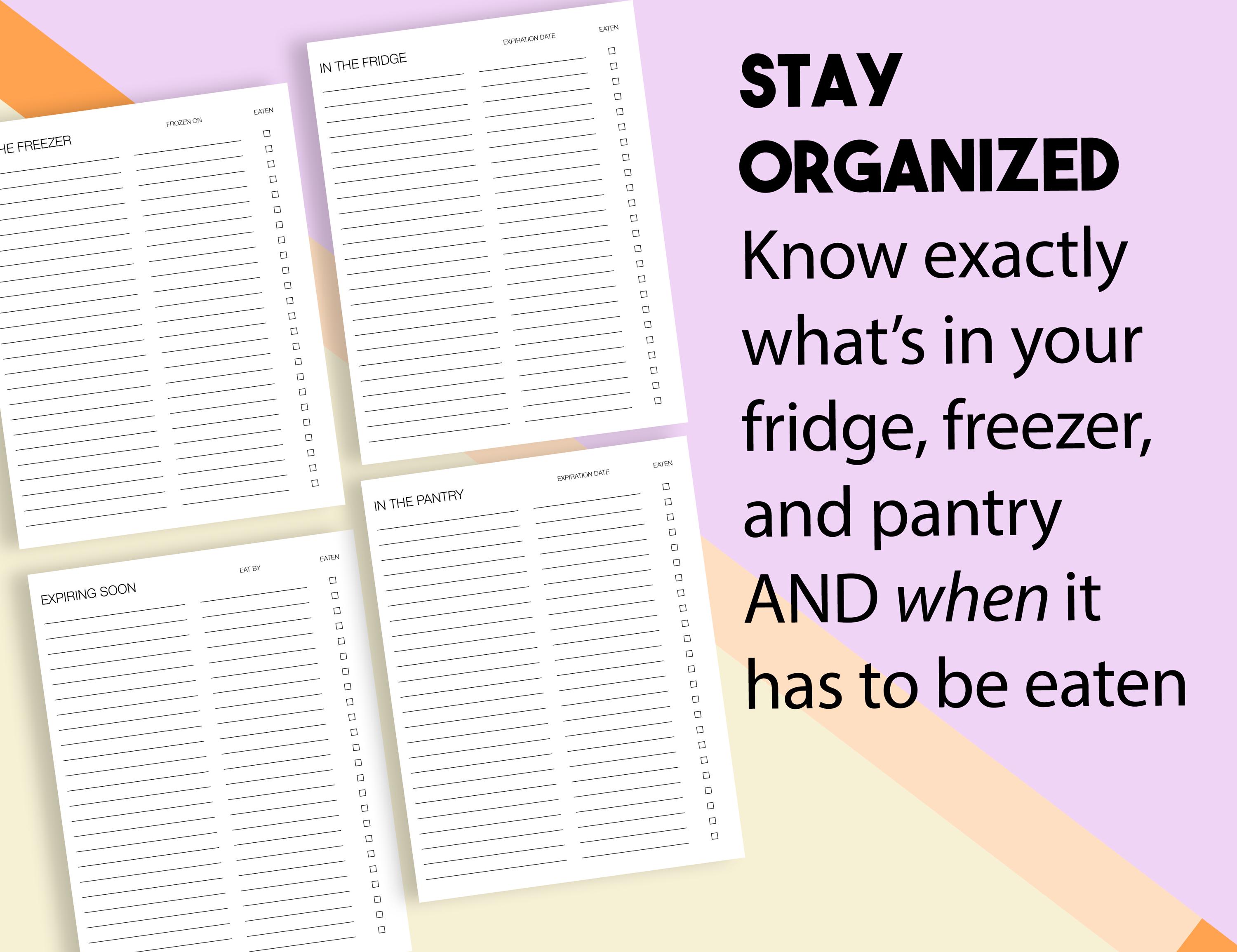 Editable Meal Plan Printable PDF | Make Meal Prep Easier | Zero Food ...