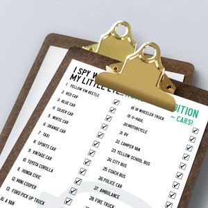 Printable Travel Bundle for Kids: I Spy Checklists - Etsy