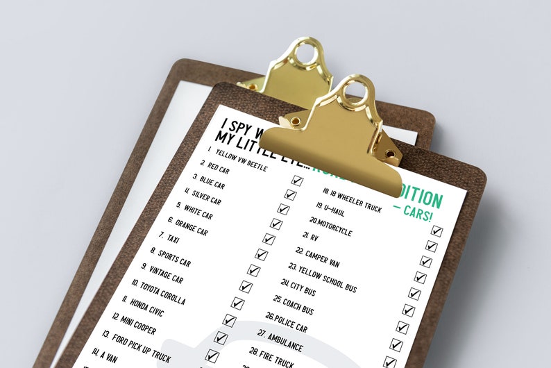 Printable Travel Bundle for Kids: I Spy Checklists - Etsy