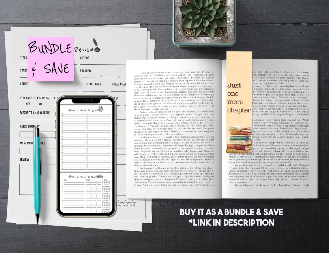 Reading List Checklist: Book Tracker Printable Template (PDF) - Etsy