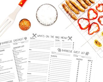 Bbq Planner Printable - Etsy