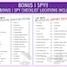 Printable Travel Bundle for Kids: I Spy Checklists Downloadable Travel ...