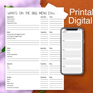 Summer BBQ Checklist | Fathers Day Barbecue Planner | Guest List ...