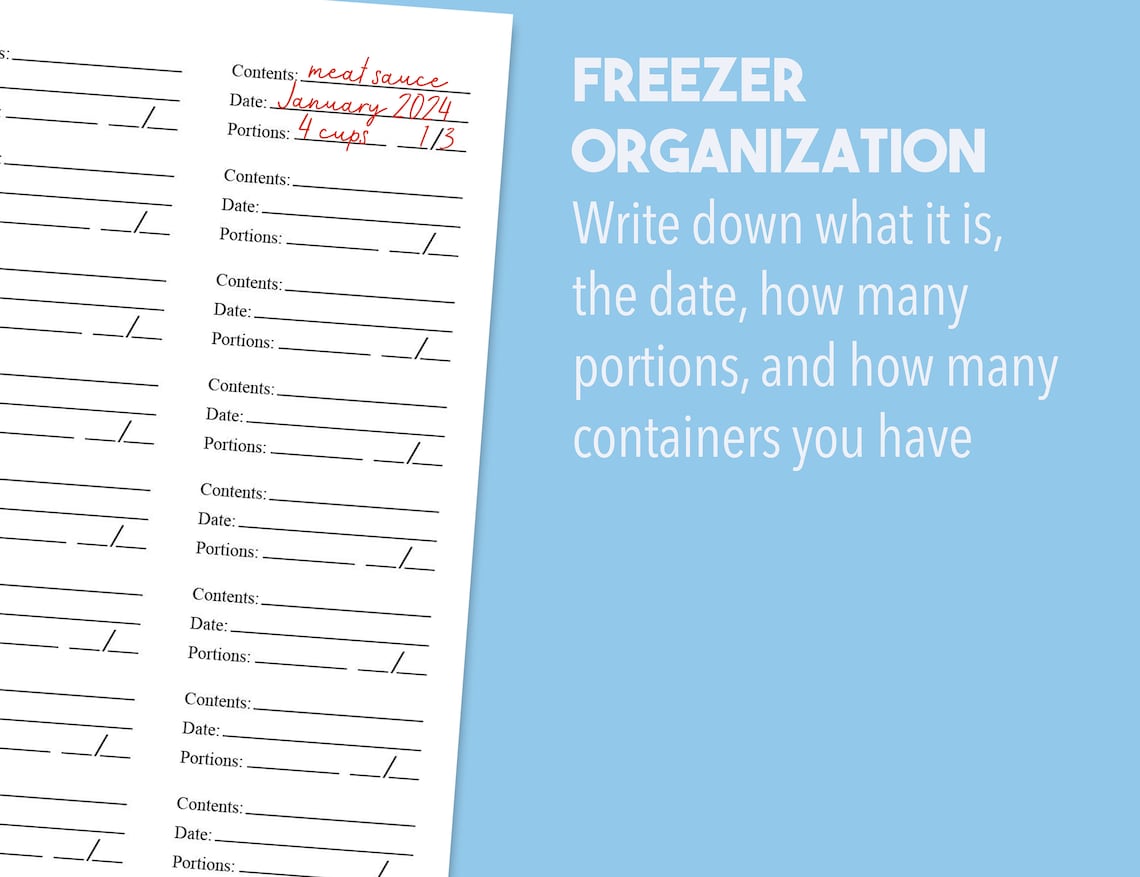 Food Labels Printable Bundle: Expiration, Freezer, Meal Prep (avery ...