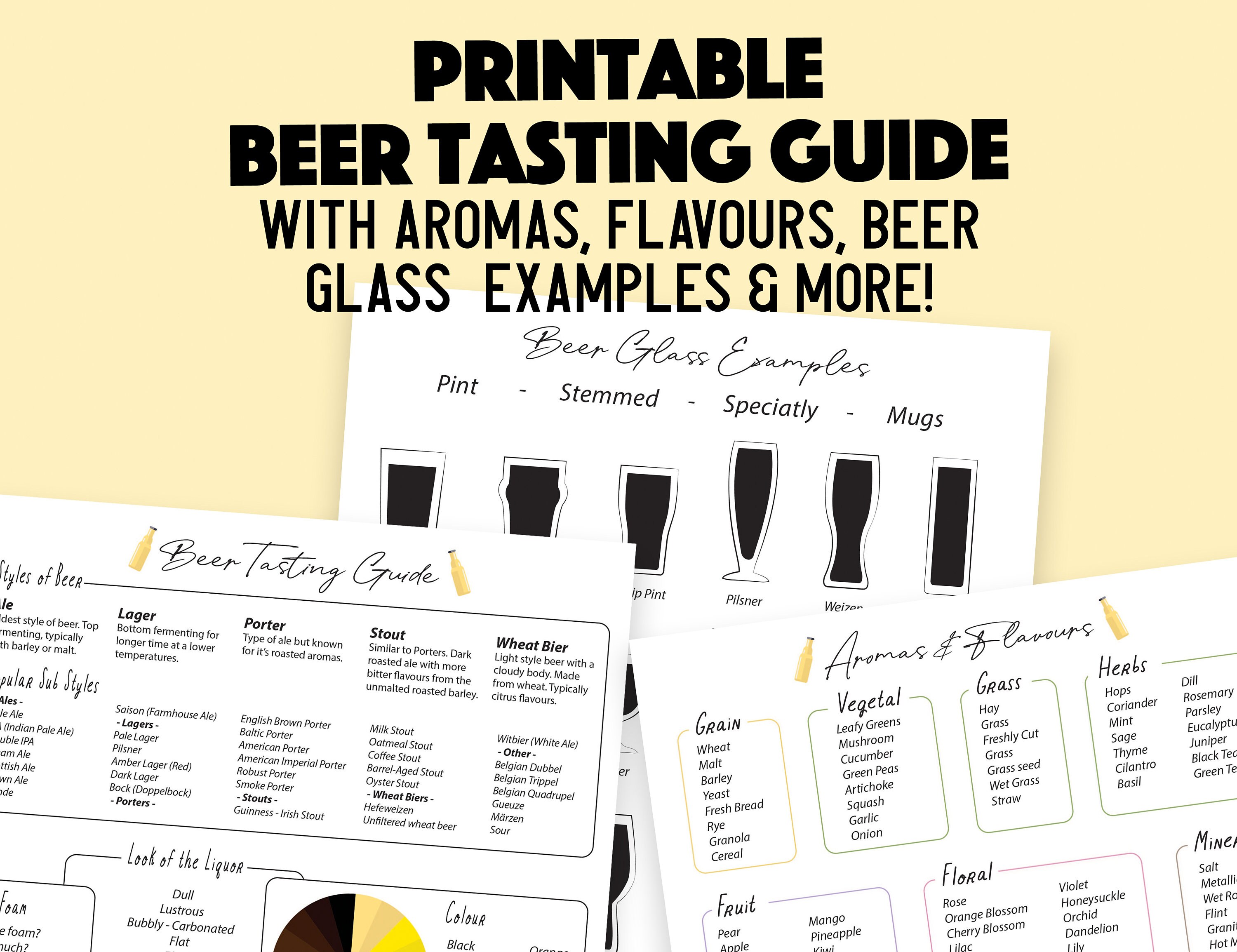 Beer Tasting Guide: Beer Tasting Notes | Beer Aromas & Beer Flavour ...