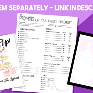 Ultimate Afternoon Tea Party Bundle | Tea Party Checklist + Prints ...