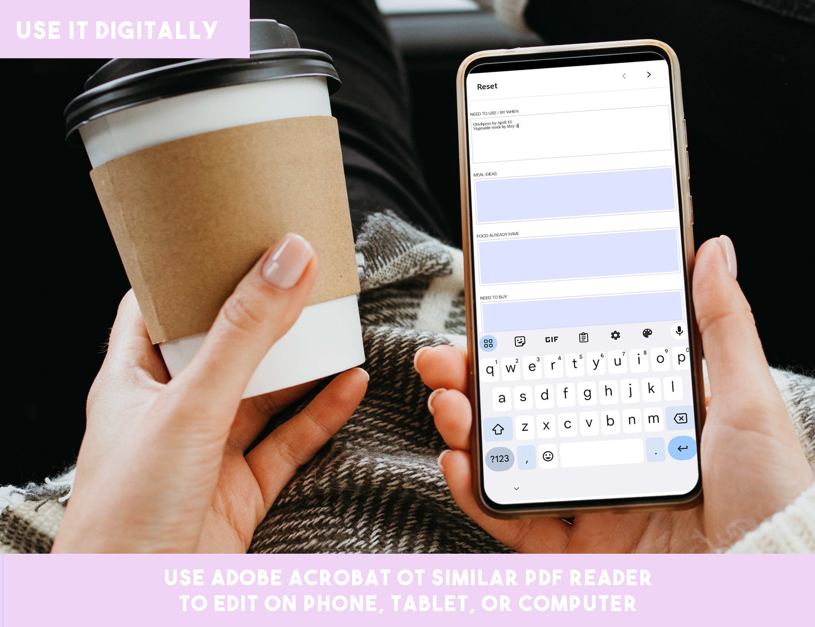 Editable Meal Plan Printable PDF | Make Meal Prep Easier | Zero Food ...