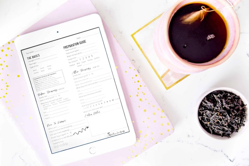 Tea Lovers Printable Bundle: Tea Tasting Journal & Afternoon Tea Party ...