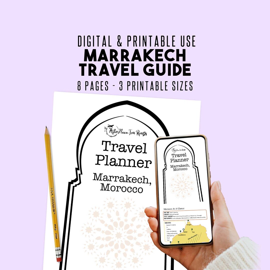 Printable Marrakech Travel Guide: Morocco Checklist (digital PDF) - Etsy