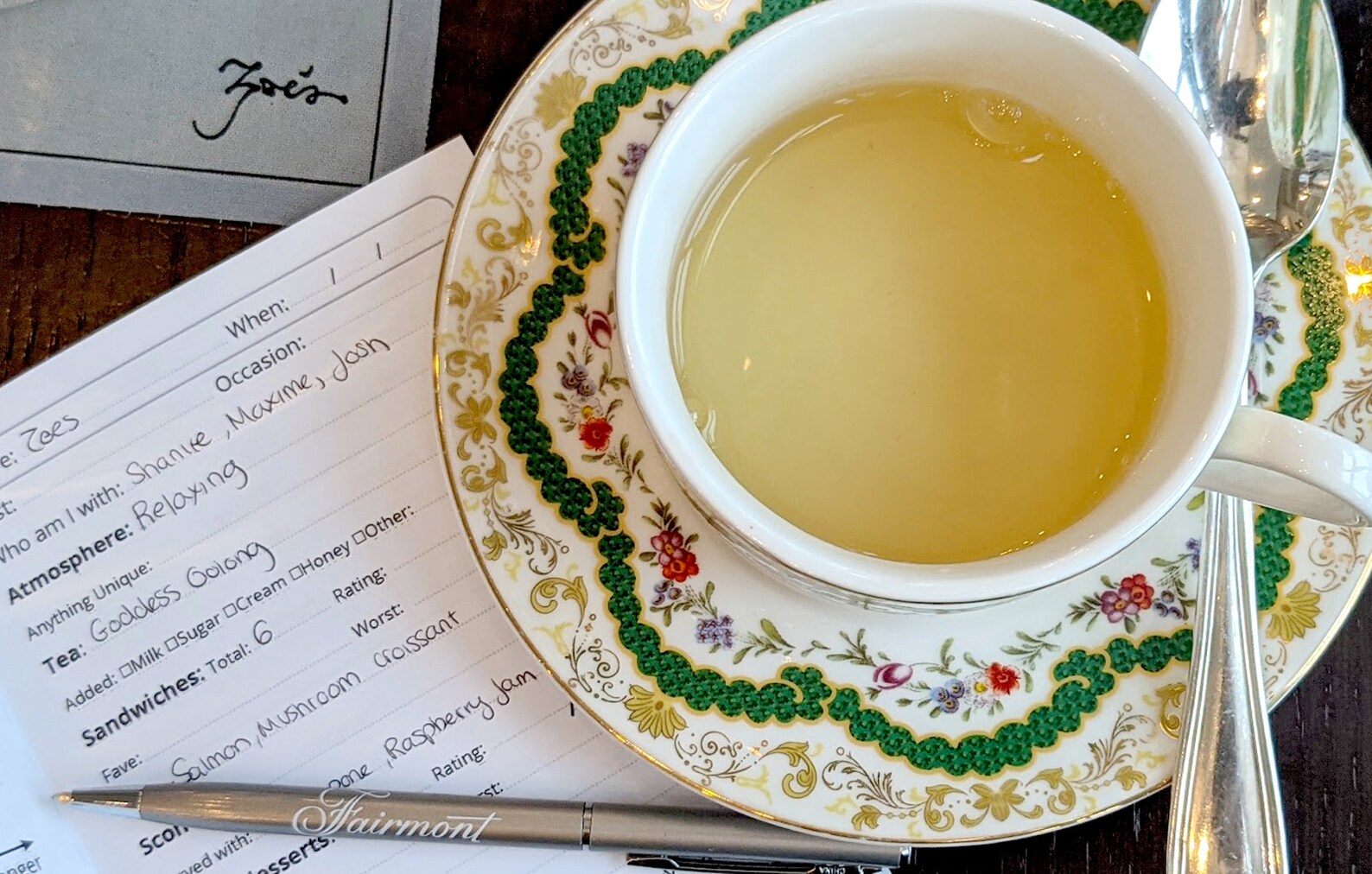 Afternoon Tea Logbook | High Tea Journal | Printable & Digital File ...