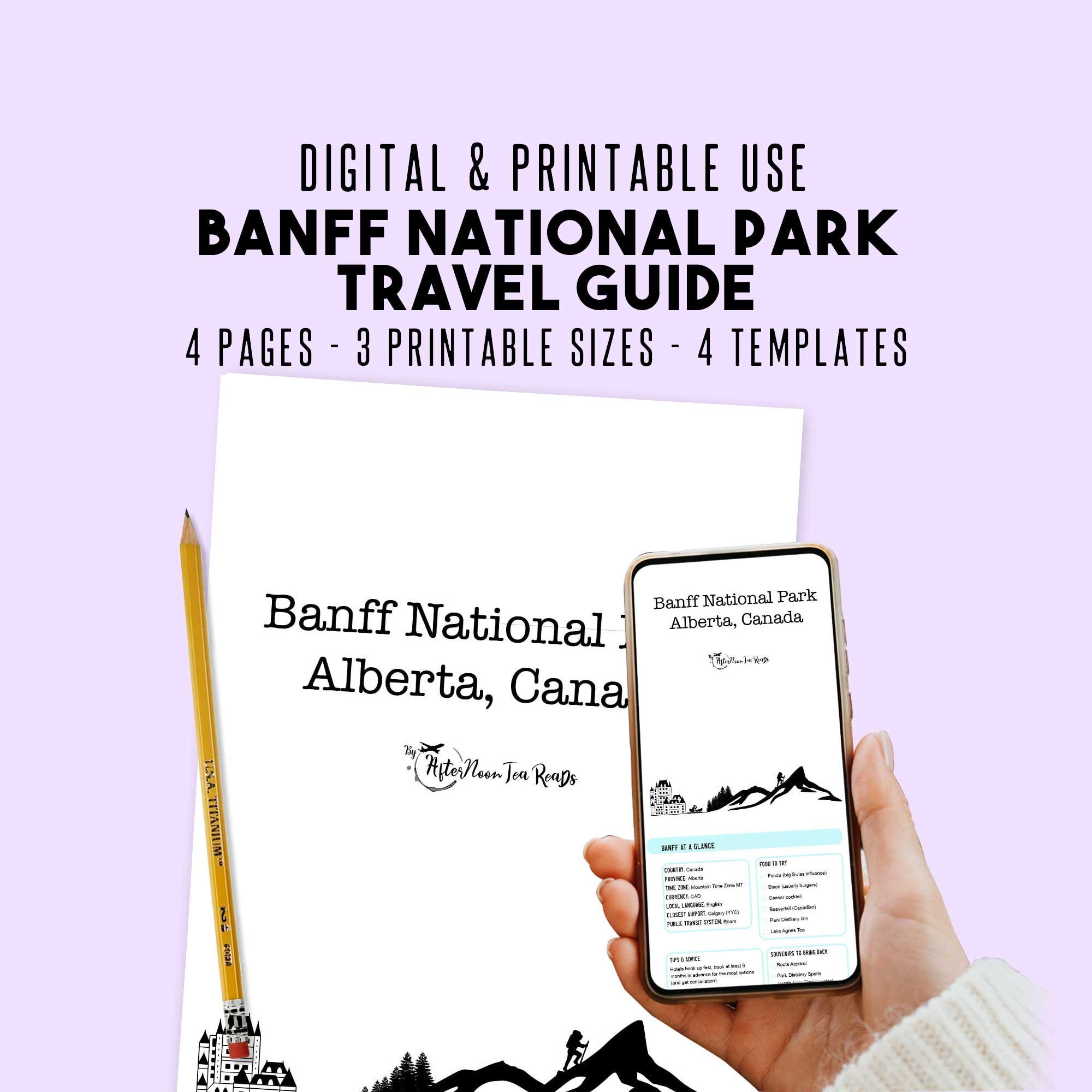 Printable Banff Travel Planner | Digital PDF | Things to Do in Banff ...