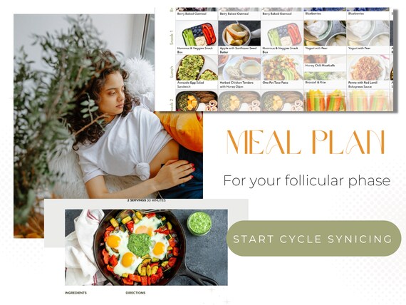 Follicular Phase Meal Plan for Cycle Syncing - Etsy