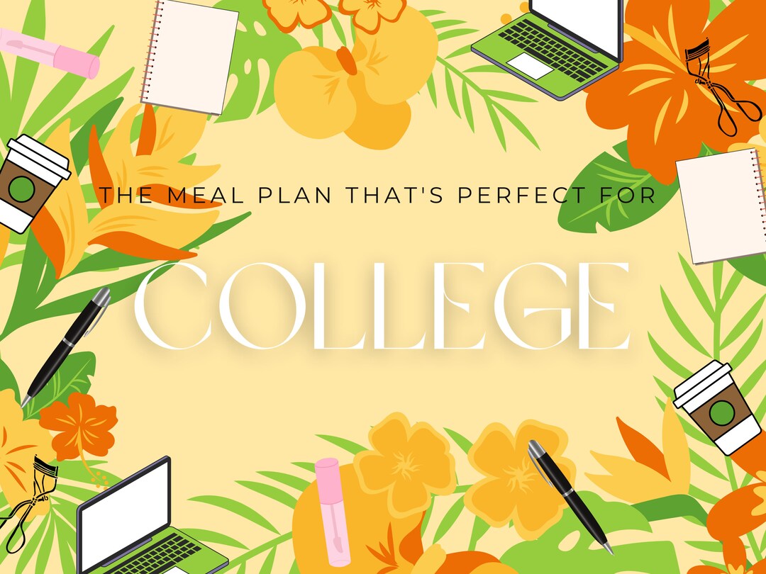College Essentials Meal Plan - Etsy