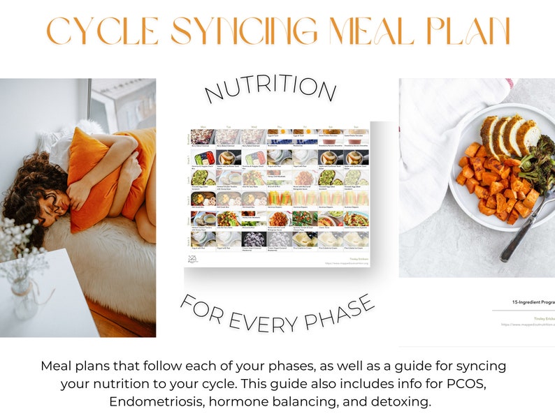 Hormone Balancing Meal Plan for Women Cycle Syncing & PMS Symptom ...