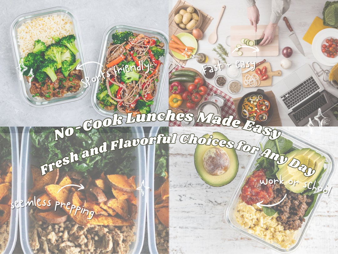 No-cook Lunches Made Easy - Fresh and Flavorful Choices for Any Day - Etsy