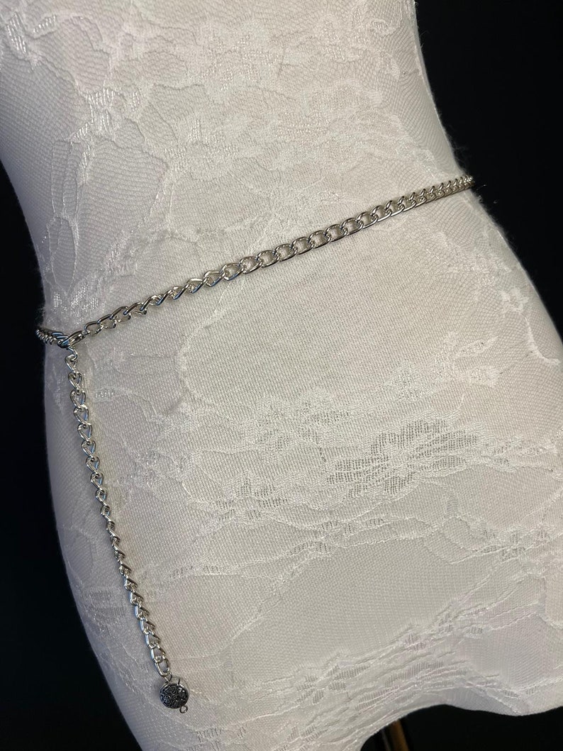 X-long Chain Belt, Silver Chain Belt, Fashion Belt, Fashion Accessory ...