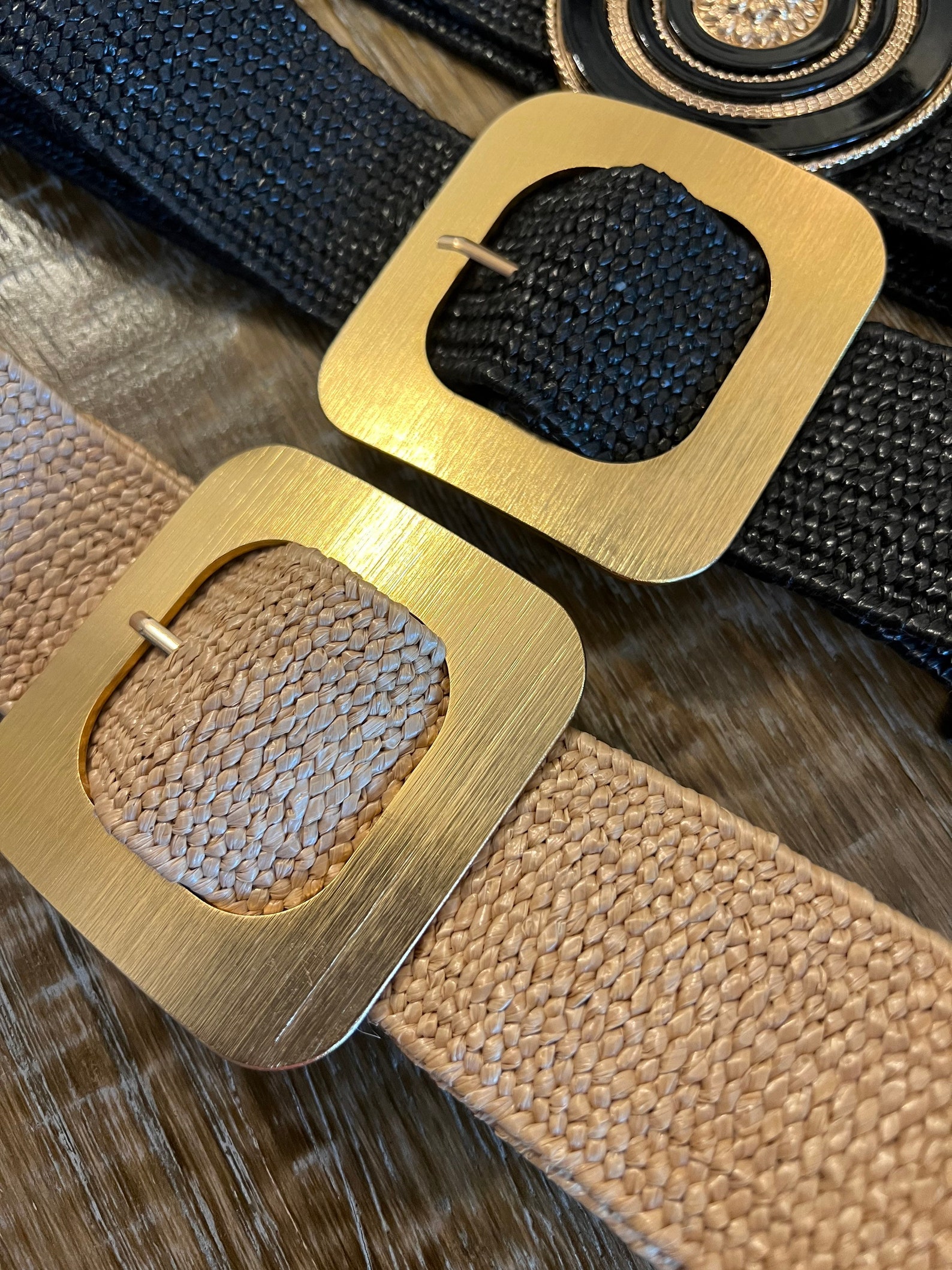 Boho Raffia Elasticated Beltsfashionable Vintage Belts - Etsy