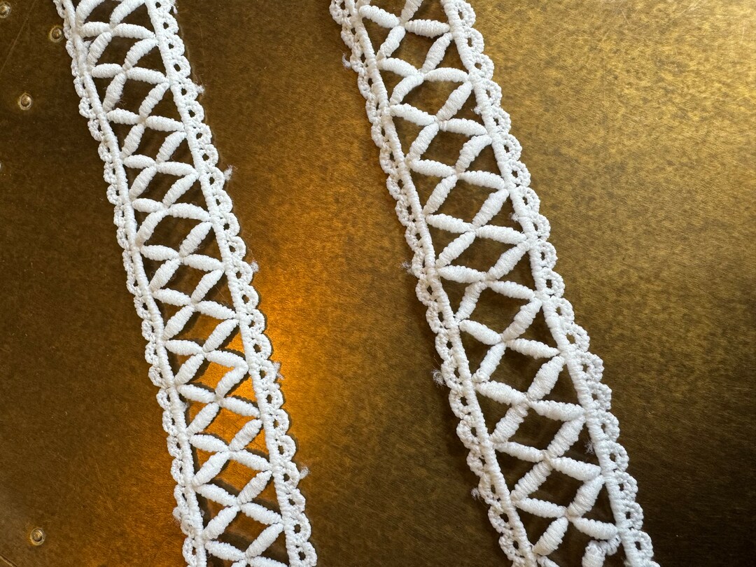 1 1/4” Wide Lace Trim, Ivory Lace, Soft Lace, 32mm Wide, Quality Lace ...