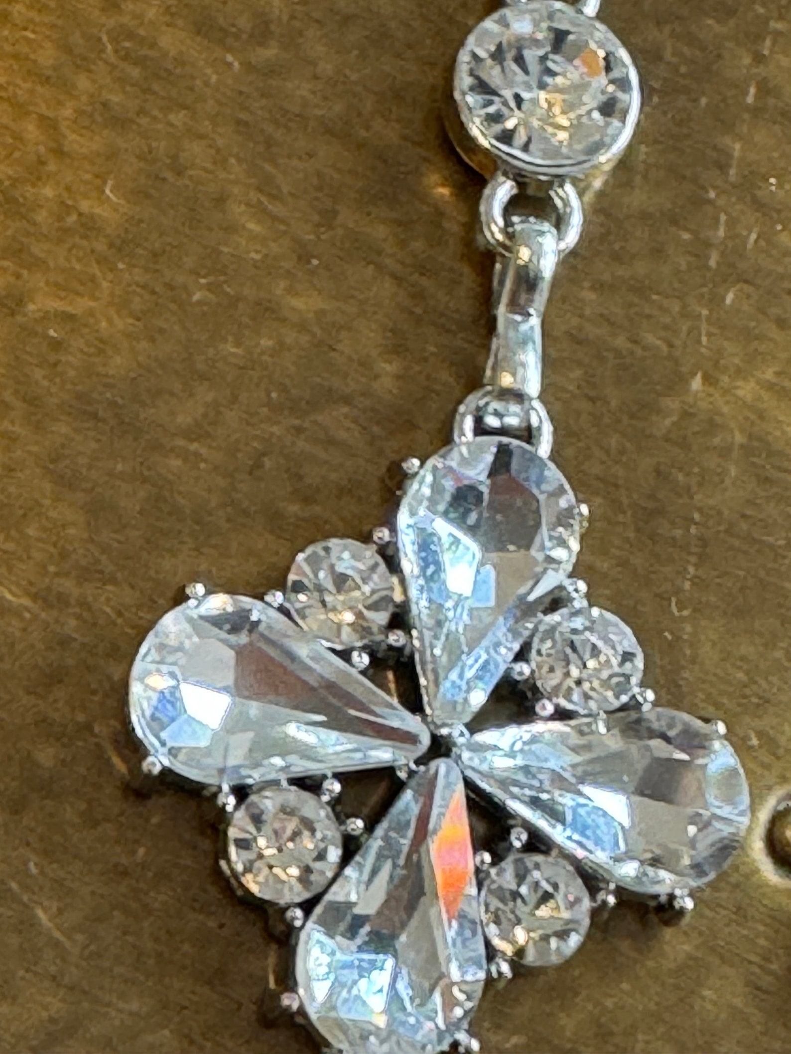 3cm Wide, Diamanté Chain Trim, Rhinestone, Silver Crystals, Fashion ...