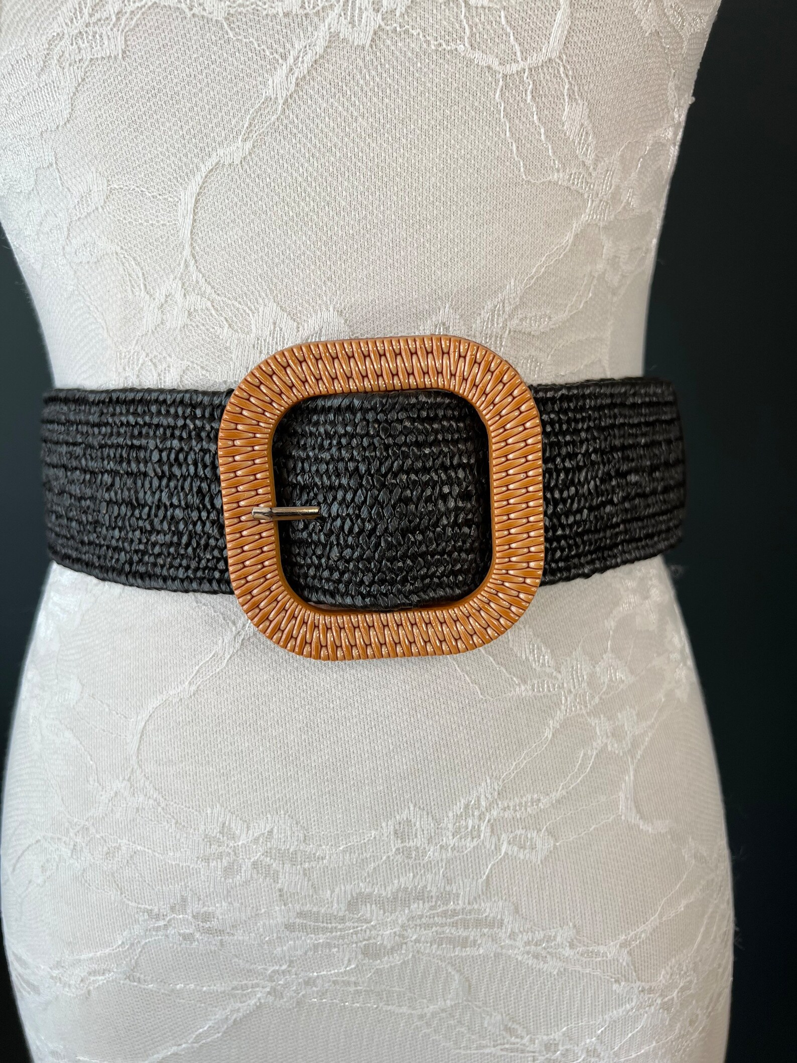 Boho Raffia Elasticated Beltsfashionable Vintage Belts - Etsy