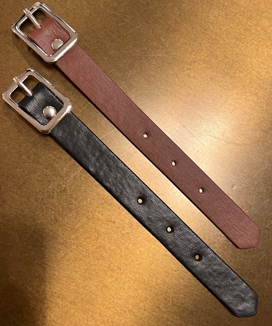 Kilt Straps, Belt Straps, 8” 20cm Long, Black Silver Straps, Brown ...