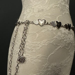 X-long Heart Chain Belt, Metal Heart Design, Swimwear, Dresses, FAN ...