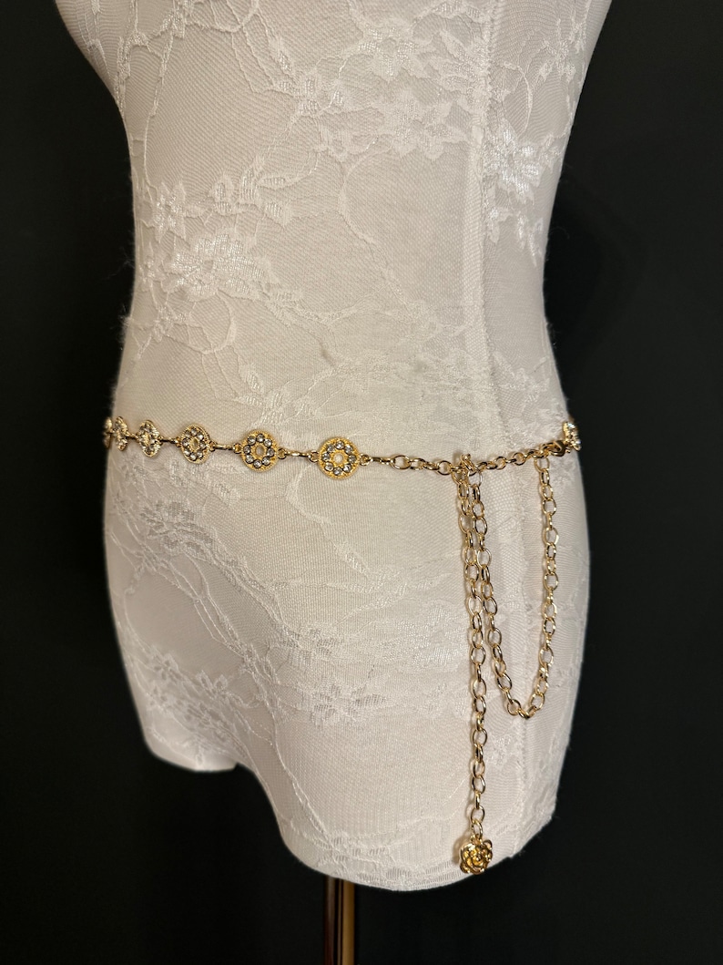 X-long Rhinestone Belt, Metal Belt, Teen Sizes, Size 18”-60”, Fan ...