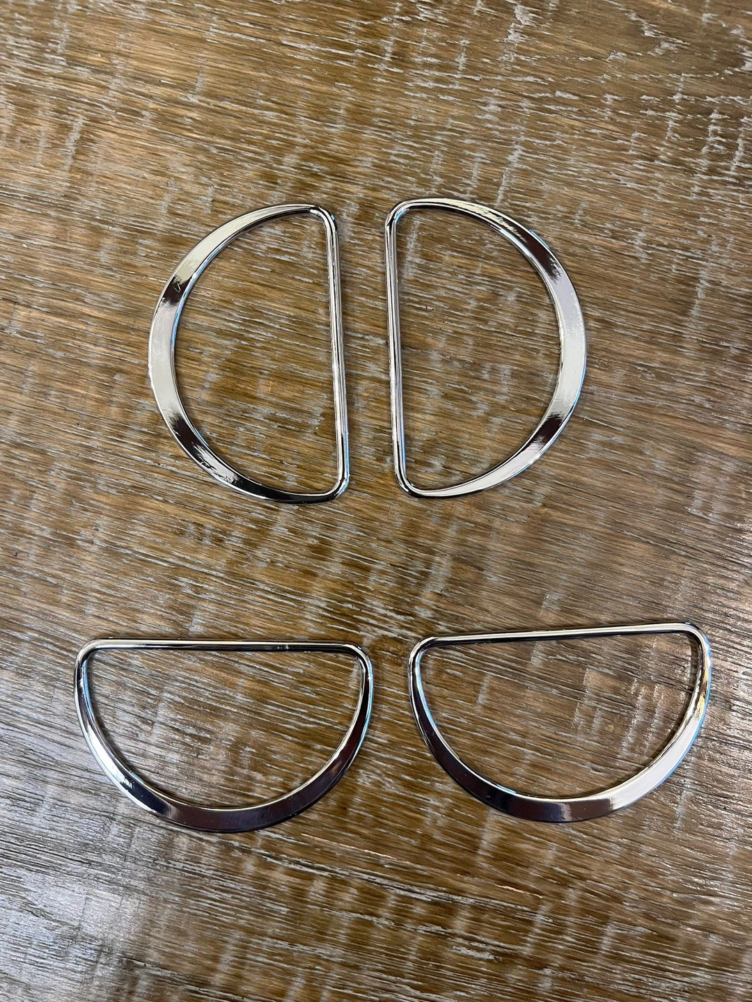 3” D Rings, Metal Over Sized D Rings, 3”, 8cm Shiny Silver, Shiny Gold ...