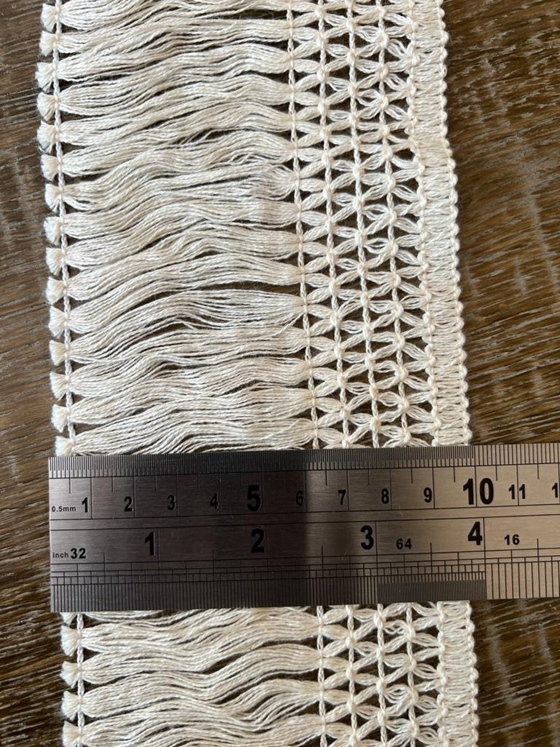 Wide Soft Cotton Fringe Trim in Ecru Wide Vintage Style - Etsy